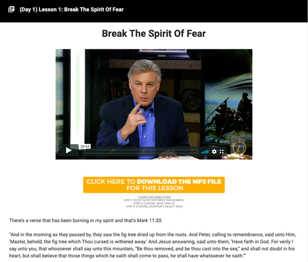 Breaking Controlling Thought Patterns – Resources from Lance Wallnau